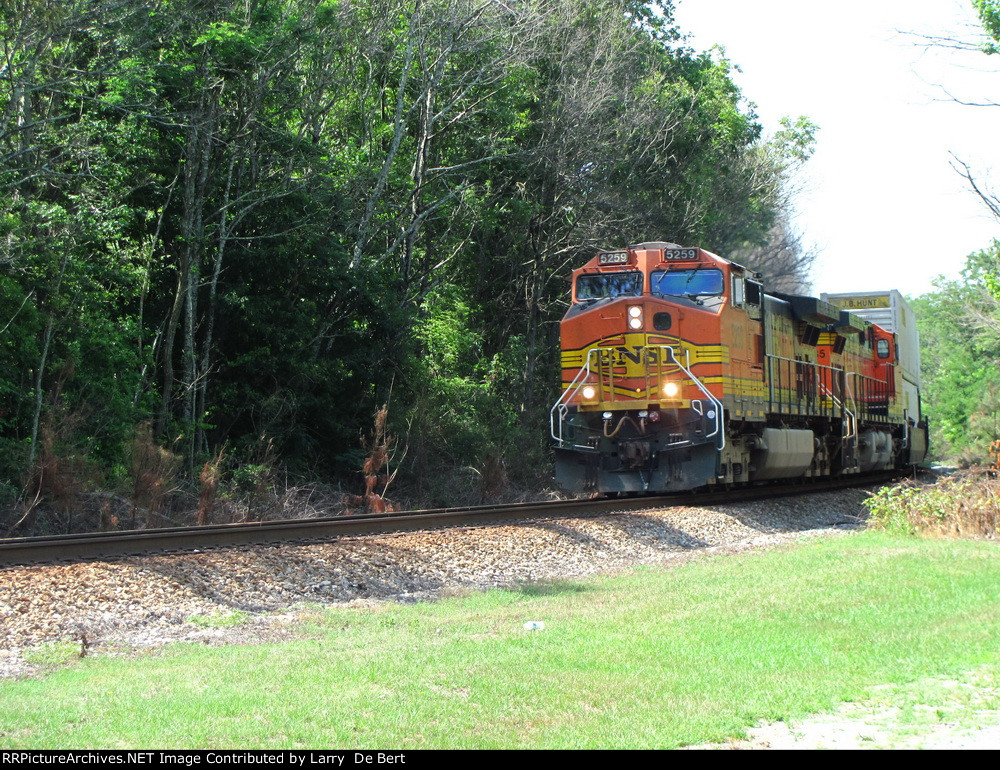 BNSF 5259 4435 Transfer to Hulsey yard from Fairburn